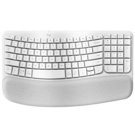 Logitech Wave Keys Ergo Wireless Keyboard White 920 012282 Elive Nz