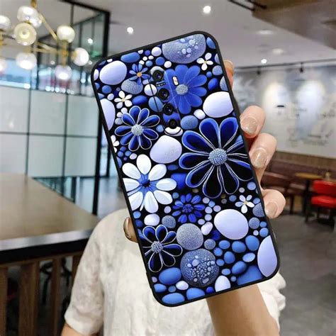 Blue Flowers Matte Soft Tpu Phone Case Realme Temu Canada