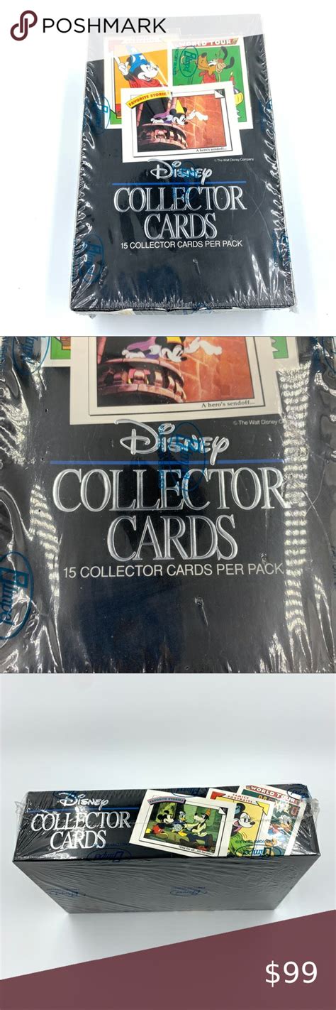NIB Vintage Disney Collector Cards 1991 Micky Minnie Mouse Disneyland