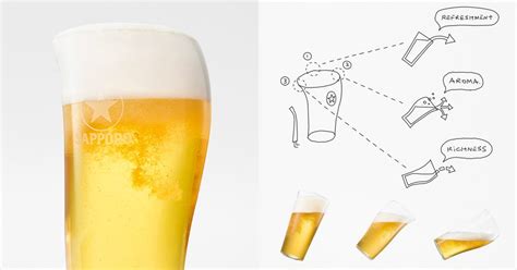 輕鬆享用最完美生啤！nendo設計「the Perfect 3way Glass」，波浪杯身、3種飲用法最大化口感香氣｜mot Times 明日誌