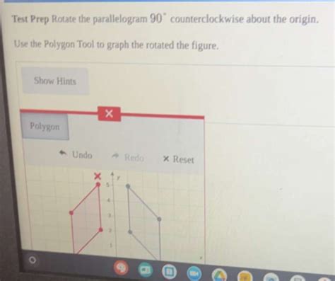 Test Prep Rotate The Parallelogram 90° Counterclockwise About The
