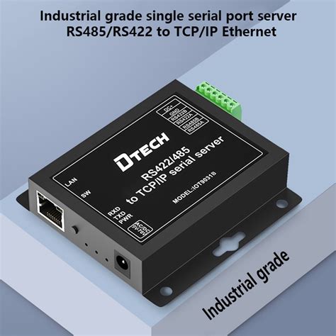 Single Port Serial Port To Ethernet Converter Adapter Rs422 Rs485 To