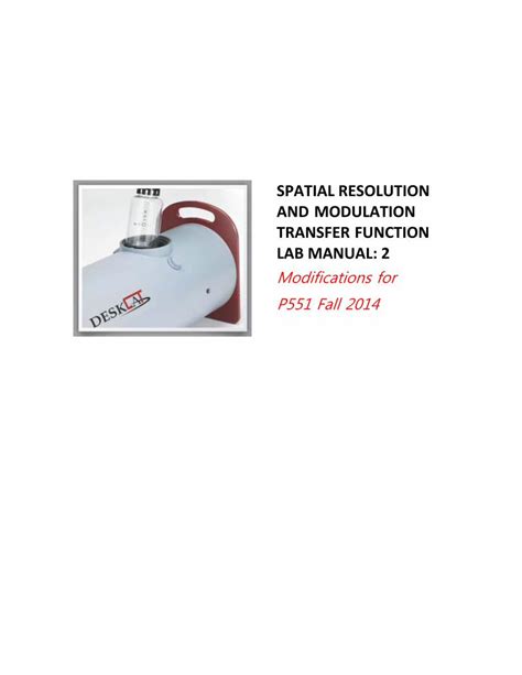 pdf spatial resolution and modulation transfer function …courses p451