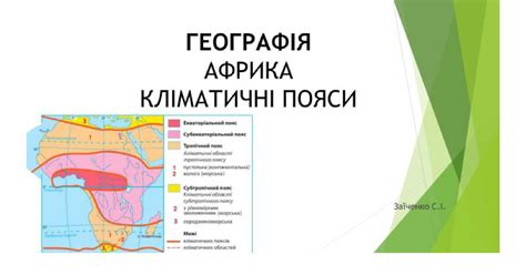 7 клас Презентація Африка Кліматичні пояси Презентація Географія