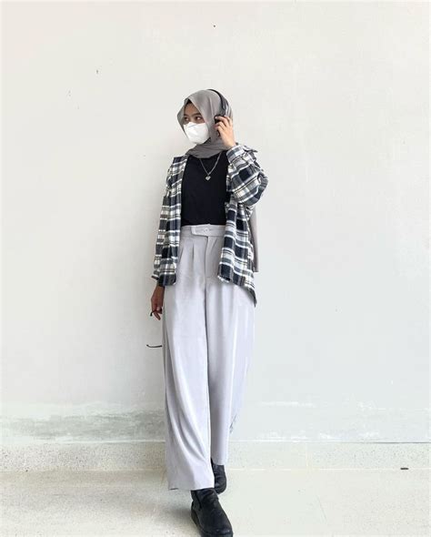 Ootd Simple Hijab Fashion Normcore Pants Style Trouser Pants Swag