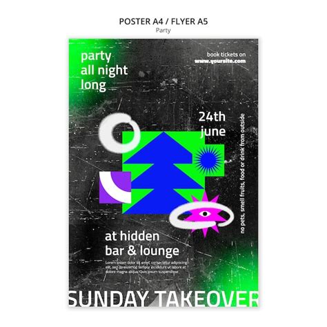 Dise O De Plantilla De Fiesta Archivo Psd Gratis