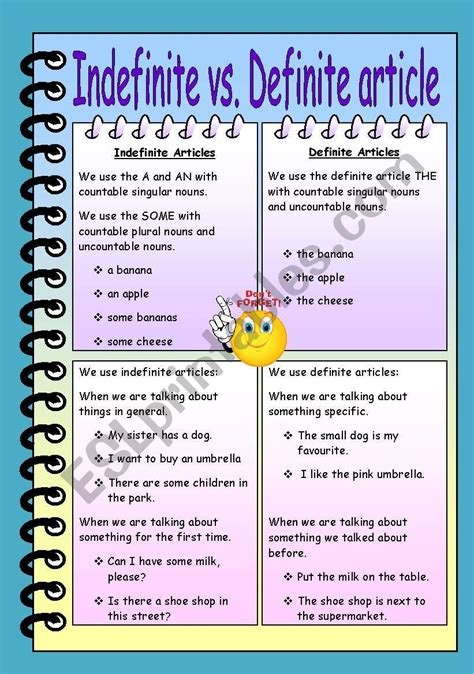 Indefinite And Definite Articles Worksheet Printable Word Searches