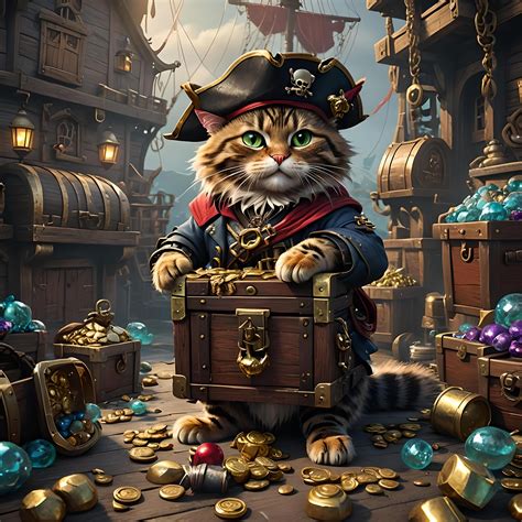 해적 고양이 보물 Pixabay의 무료 이미지 Pixabay