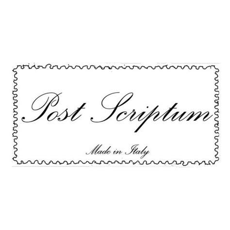 Post Scriptum Postscriptum Italy Threads Say More