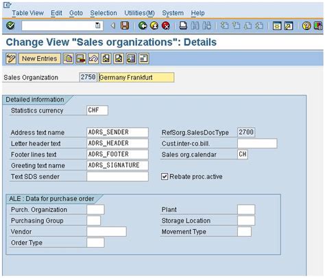 How To Map The Elements Of The SAP SD Organizational Structure