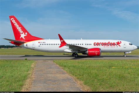 TC MKS Corendon Airlines Boeing 737 8 MAX Photo by Jürgen ID 1453195