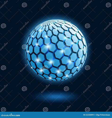 Abstract Cellular Global Icon Stock Vector Illustration Of Glossy Communication 23220899