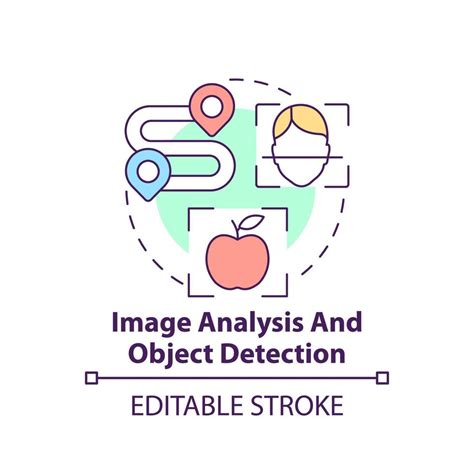 Image Analysis And Object Detection Concept Icon Use Of Machine