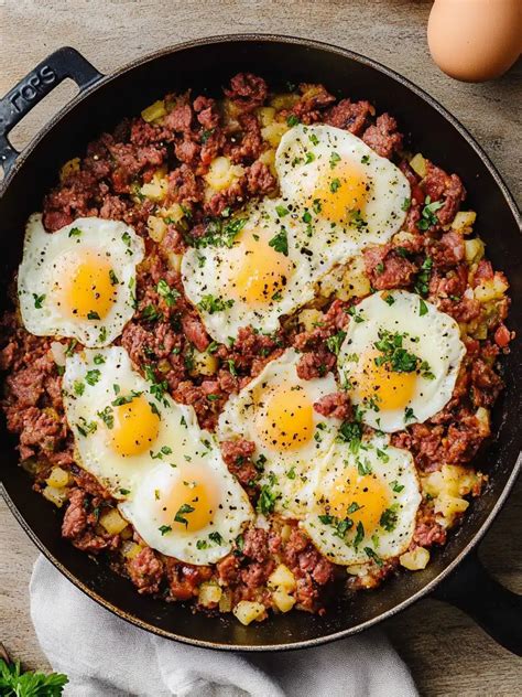 Delicious Corned Beef Hash And Eggs For A Hearty Breakfast Taylor Recipes
