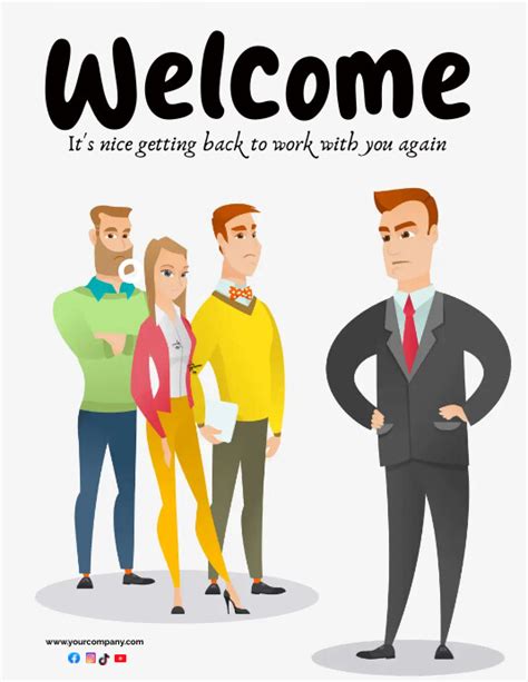Welcome Back To Work Sign Printable Free Printable Welcome Back Sign