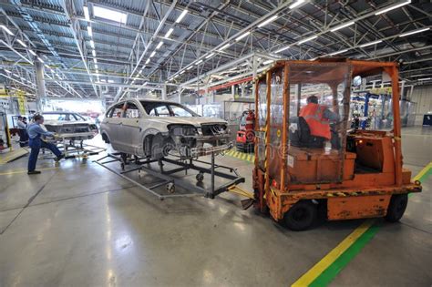 Assembling In The Automotive Plant Editorial Photo Image Of
