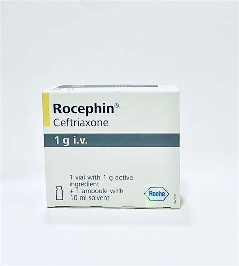 Rocephin Injection Iv 1g Ceftriaxone Medecify