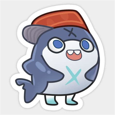 Bloop Gawr Gura Sticker Bloop Chibi Mascot Design Mascot