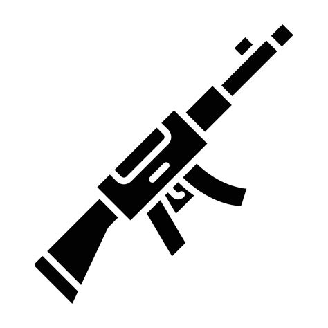 Machine Gun Icon Style 8328617 Vector Art At Vecteezy