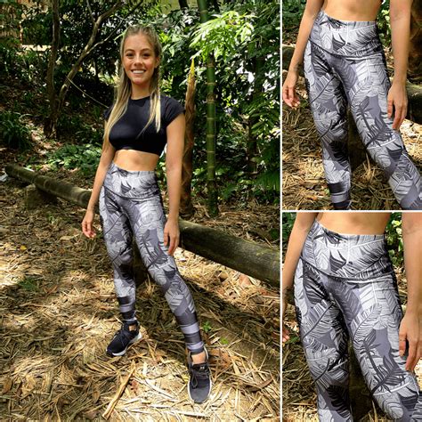 Gris Plumas Leggins Neenfit