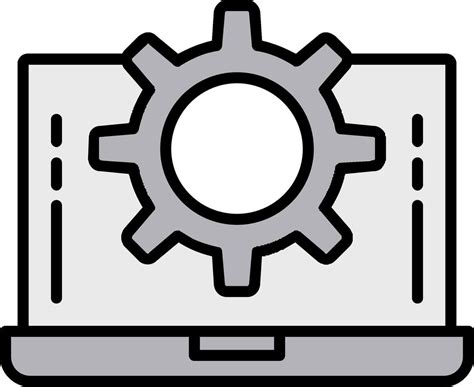 Laptop Line Filled Icon 43324565 Vector Art At Vecteezy