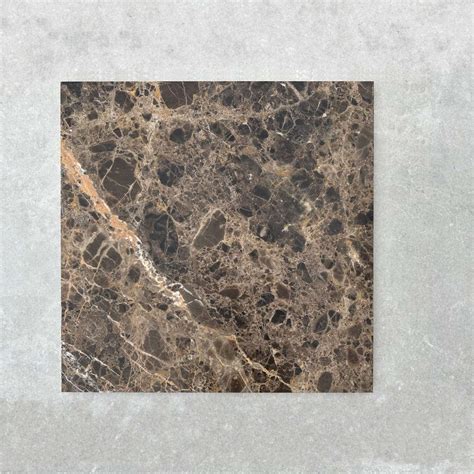 Brown Emperador Honed Marble Tiles Authentic Stone