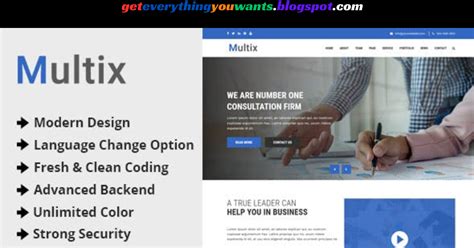 Multix Multipurpose Website Cms With Codeigniter
