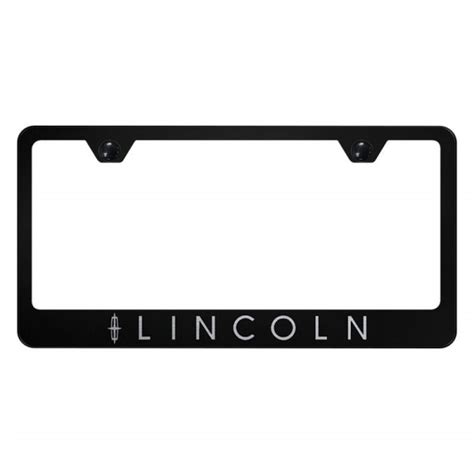 Autogold License Plate Frame With Laser Etched Lincoln Logo