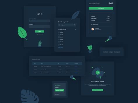 Vuefront Dark Theme By Dreamvention Flat Web Design Design Ios App