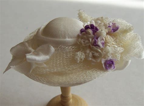 Pretty 1 12 Scale Handmade Dollhouse Miniature Silk Hat Etsy