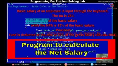 Ppslab 2 Basic Salary Of An Employee Bsdahra Program To Calculate