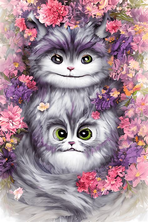 Chibi Fluffy Poster Art · Creative Fabrica