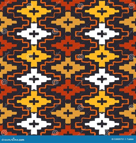 Native American Geometric Pattern Stock Vector Illustration Of