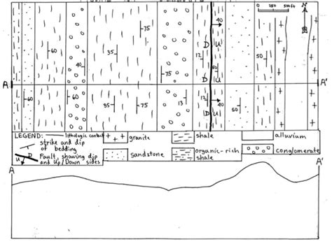 Solved Procedure Part 2 Construction Of Geologic Cross