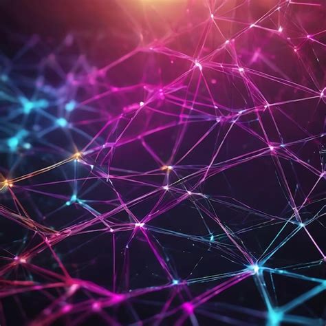 Premium Ai Image Plexus Network Data Technology Background