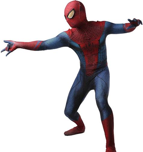 The Amazing Spider Man Bambini Cosplay Tuta Rossa Lycra