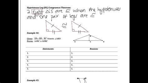 4 4 Prove Triangles Congruent By Sas And Hl Youtube