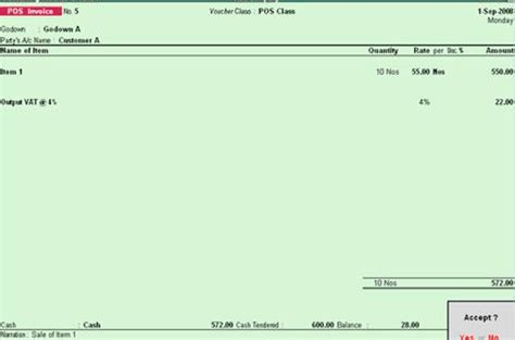 Lesson 36 How To Create POS Invoice Tally Knowledge