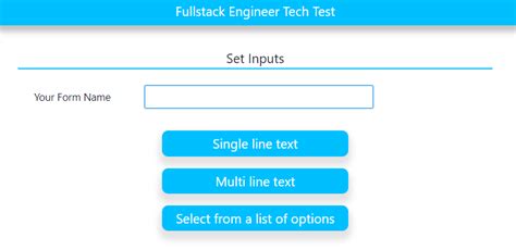 Github Angelhtmlformgenerator Form Generator Fullstack Engineer Tech Test