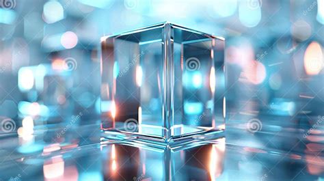 Geometric Glass Cube In Motion Abstract 3d Animation Loop Stock