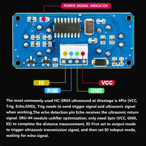 Ultraschallsensor Mit Rgb Beleuchtung Modul Rus 04 Movement