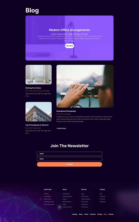 Ai Software Blog Page Divi Layout By Elegant Themes