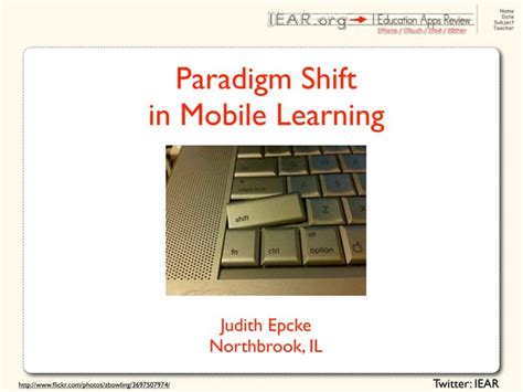 Paradigm Shift In Mobile Learning Key