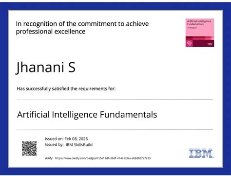Artificialintelligence Ibmskillsbuild Machinelearning Deeplearning Jhanani S