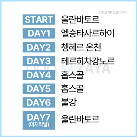 오다투어 홉스골 6박7일