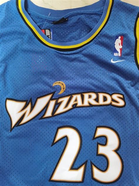 麥可·喬丹 （michael Jordan） Nba 華盛頓巫師隊 藍色 復古版 球衣 23號 Yahoo奇摩拍賣