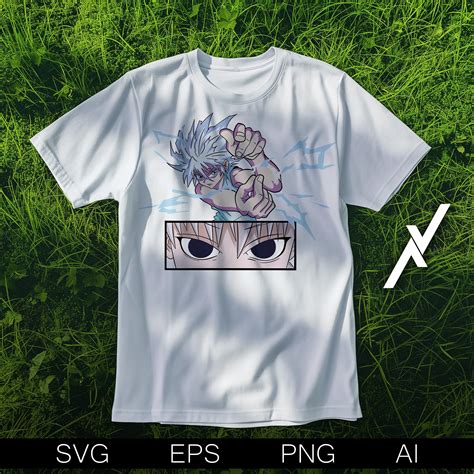 Killua Zoldyck Anime Svg Hunter X Hunter Vector Digital Download Etsy