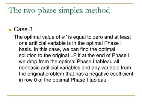 Ppt The Two Phase Simplex Method Powerpoint Presentation Free