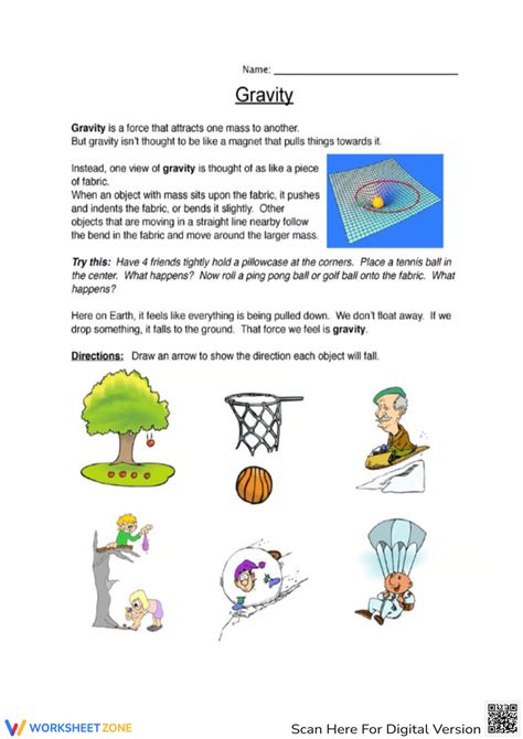 Falling Gravity Worksheet Worksheet