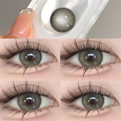 芥末芭比绿色美瞳半年抛女小直径轻混血绿隐形眼镜年抛正品官网TN 虎窝淘